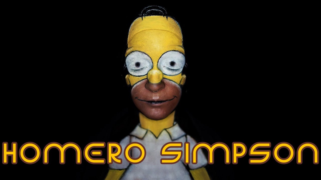 🍩🍩 MAQUILLAJE DE HOMERO SIMPSON PASO A PASO 🍩🍩 - YouTube