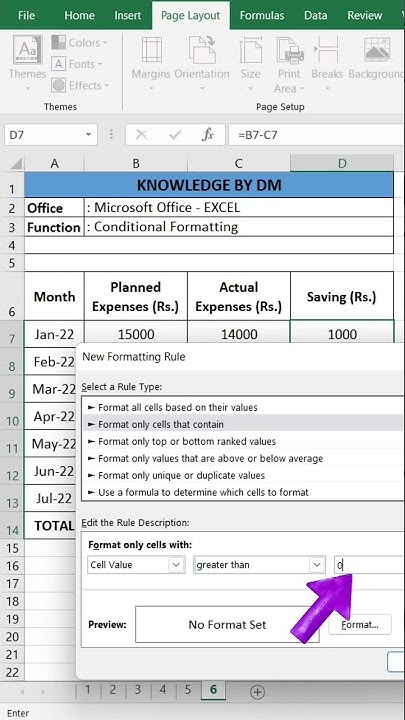 Microsoft Excel : Conditional Formatting Part 1 #excel - YouTube