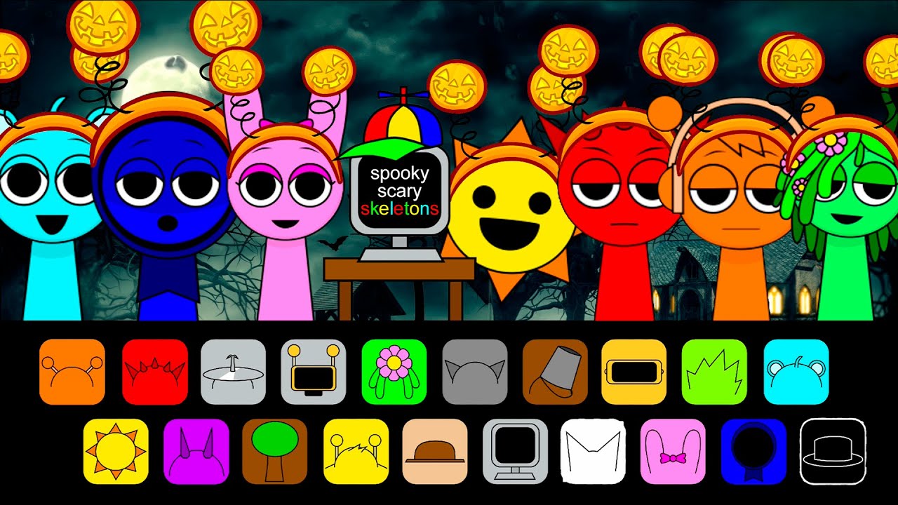 Incredibox Sprunki - Spooky Scary Skeletons (MOD/COVER) - YouTube