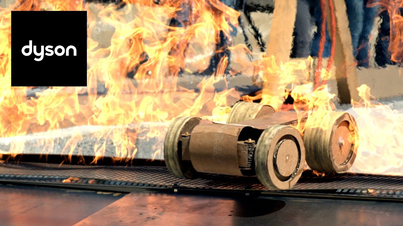 It's lights out and away we go! Dyson engineers design cardboard F1 ...