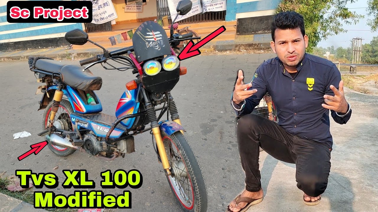 Tvs xl 100 Modified sc Project - YouTube