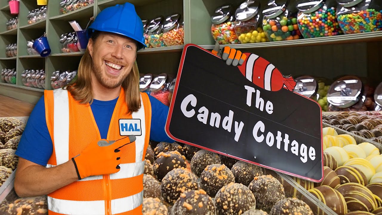 Handyman Hal explores Candy Shop | Learn Colors and Numbers for Kids ...
