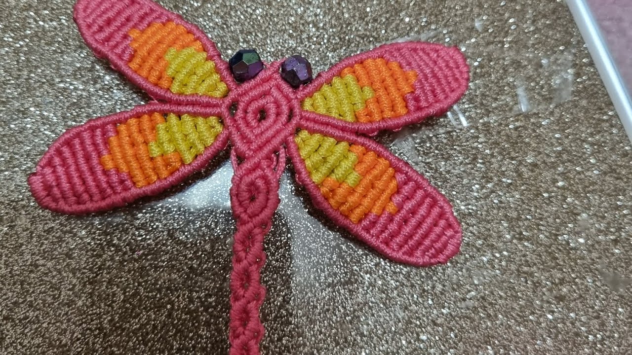 Macrame Dragonfly. Macrame Keyring. Macrame Hairclip. Macrame ...