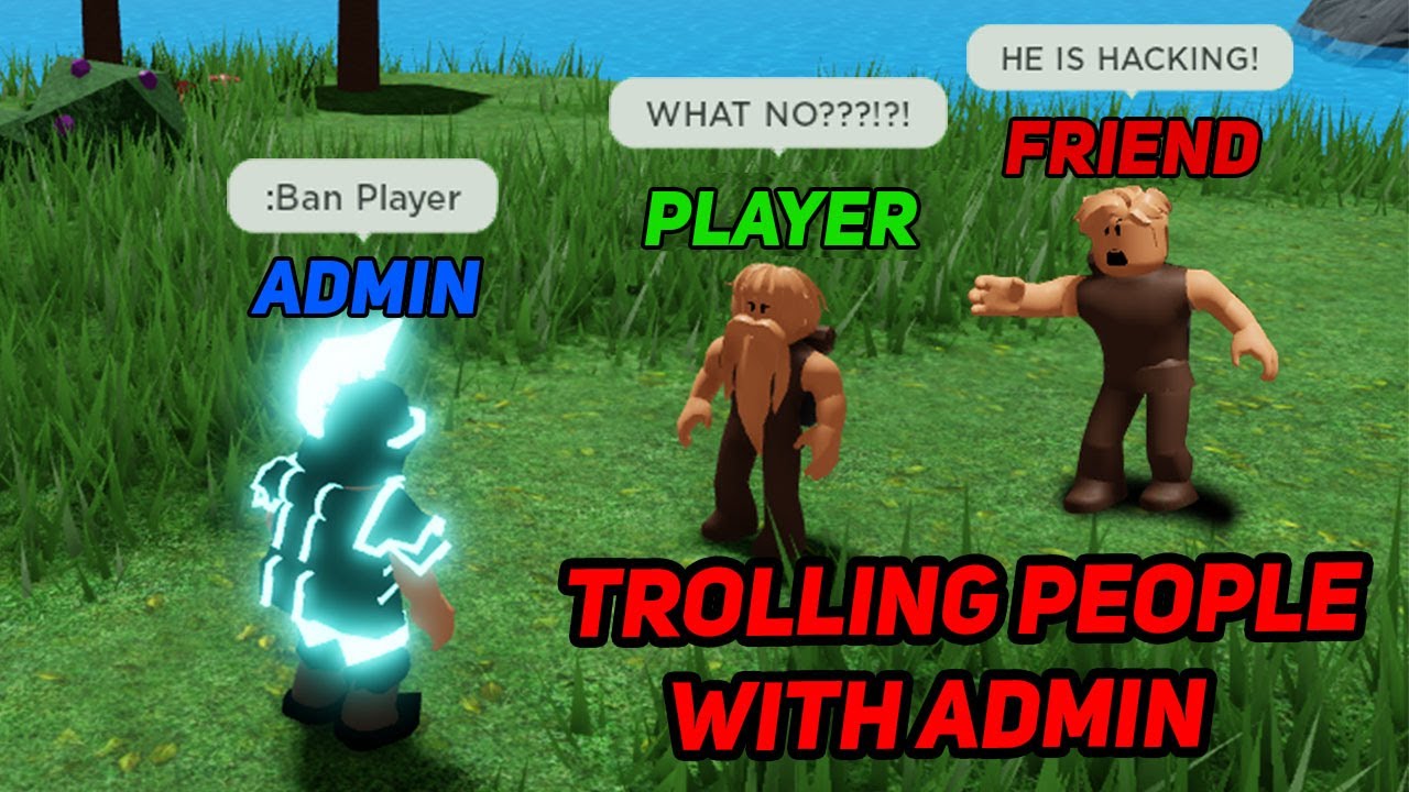 TROLLING PEOPLE WITH ADMIN! (The Survival Game Roblox) - YouTube