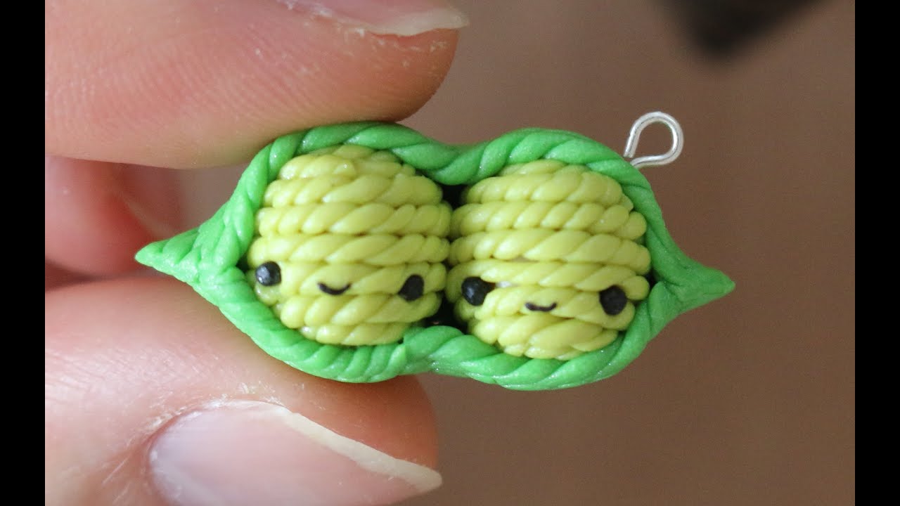 Amigurumi Peas-in-a-Pod Polymer Clay Tutorial - YouTube