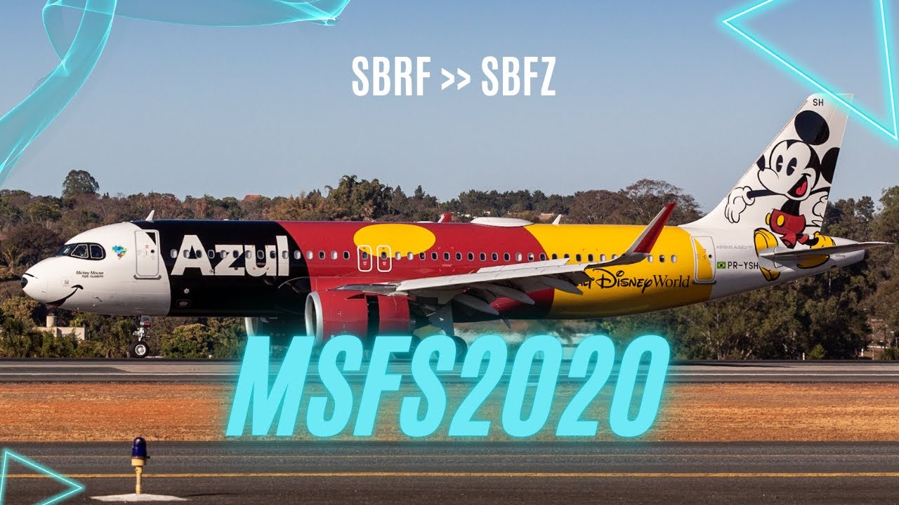 RECIFE - FORTALEZA | MICKEY MOUSE NAS NUVENS | AIRBUS A320 NEO | AZUL ...