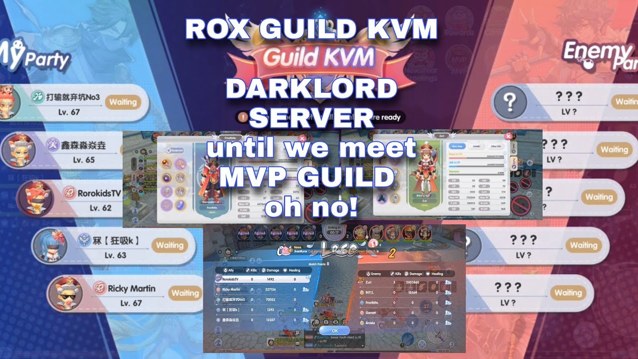 [ROX] GUILD KVM | VIT/TANK KNIGHT BUILD | MVP GUILD MATCH - YouTube