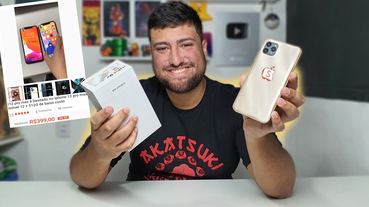 O IPHONE 12 PRO MAX DA SHOPEE DE R$349,99 ! 😨 - YouTube