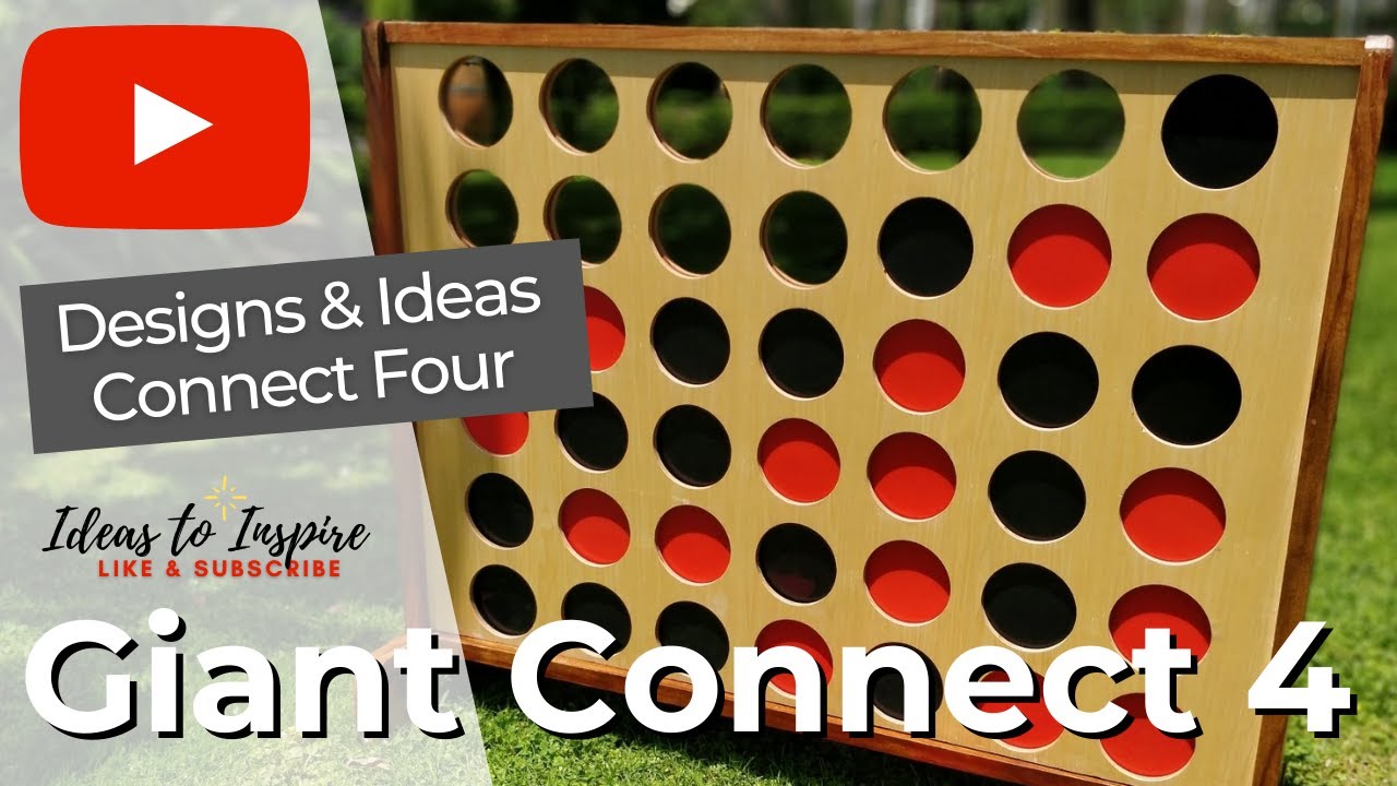 Giant Connect Four Wooden Designs - YouTube