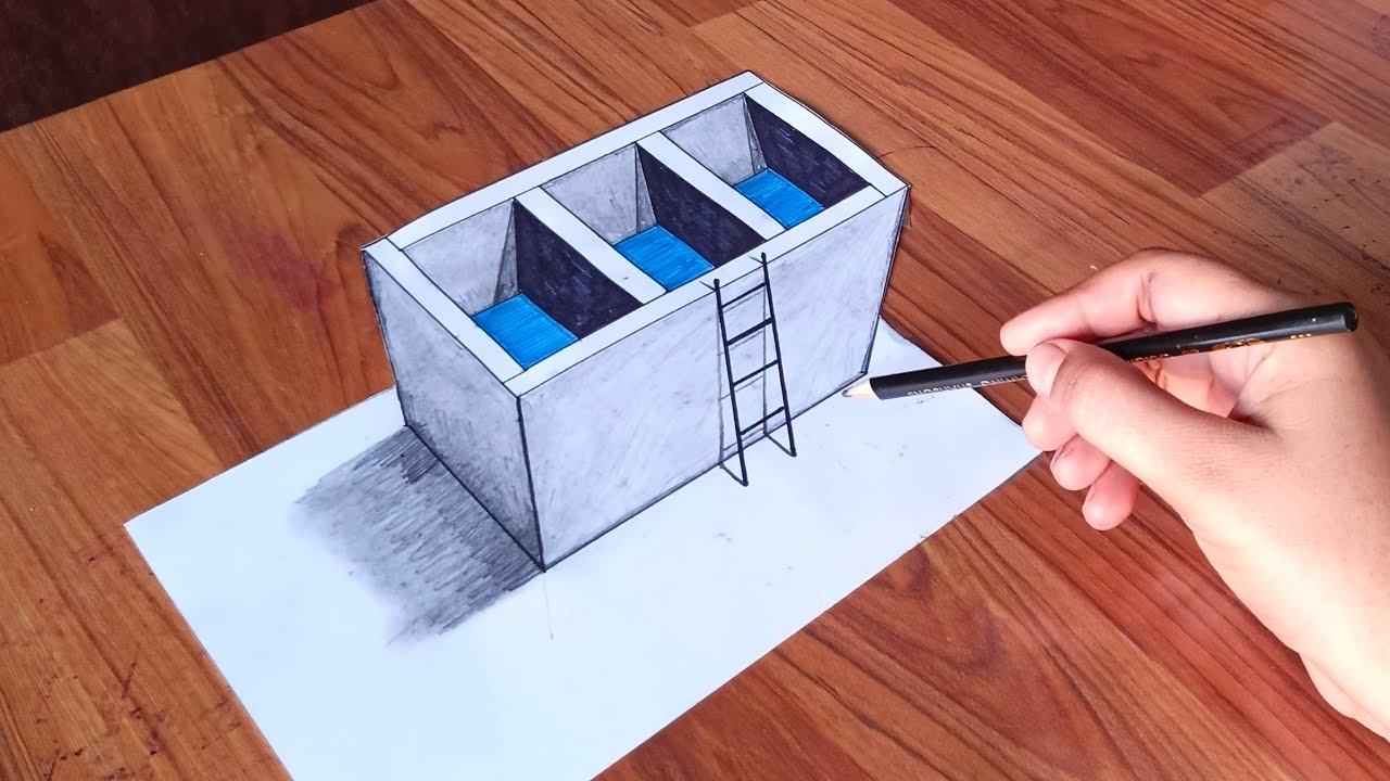 Learn To Draw 3D | Optical illusion 3D | How to Draw 3D | Easy 3D ...