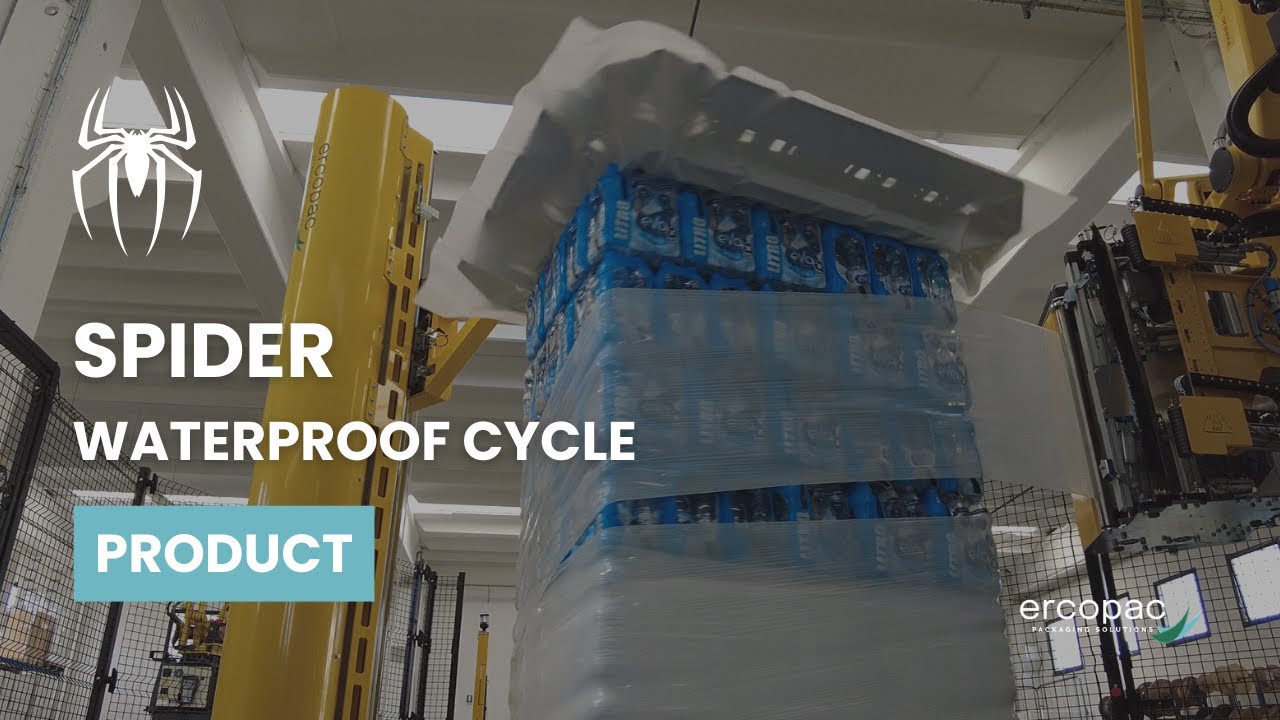 Waterproof Pallet Wrapping | MARILYN Anti-Water System for SPIDER ...