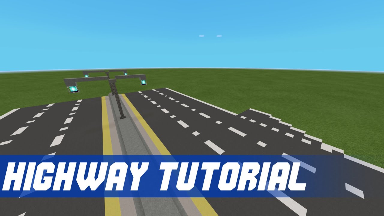 How to build a Highway in Minecraft - YouTube