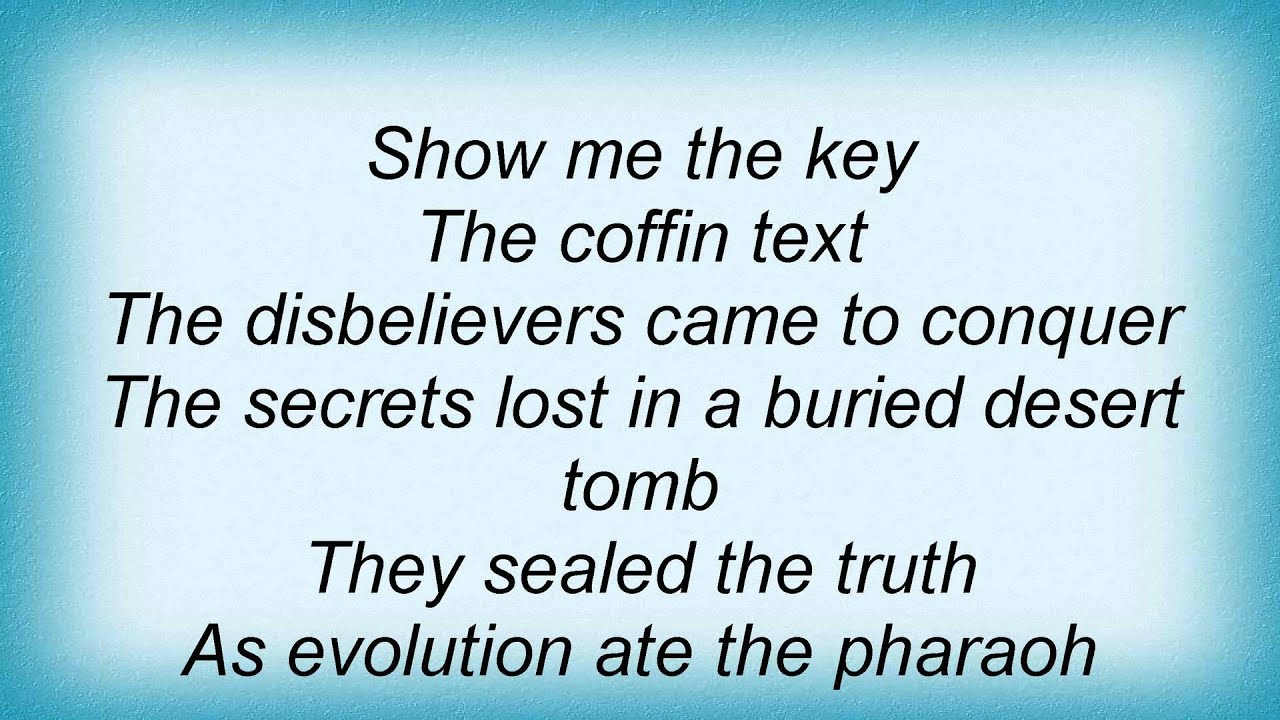Unwritten Law - Coffin Text Lyrics - YouTube