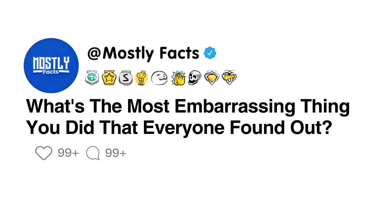 What's The Most Embarrassing Thing You Did That Everyone Found Out? - YouTube