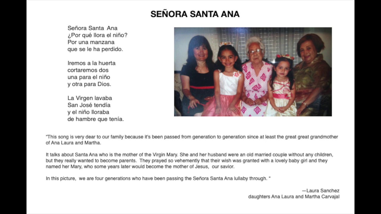 Señora Santa Ana - YouTube