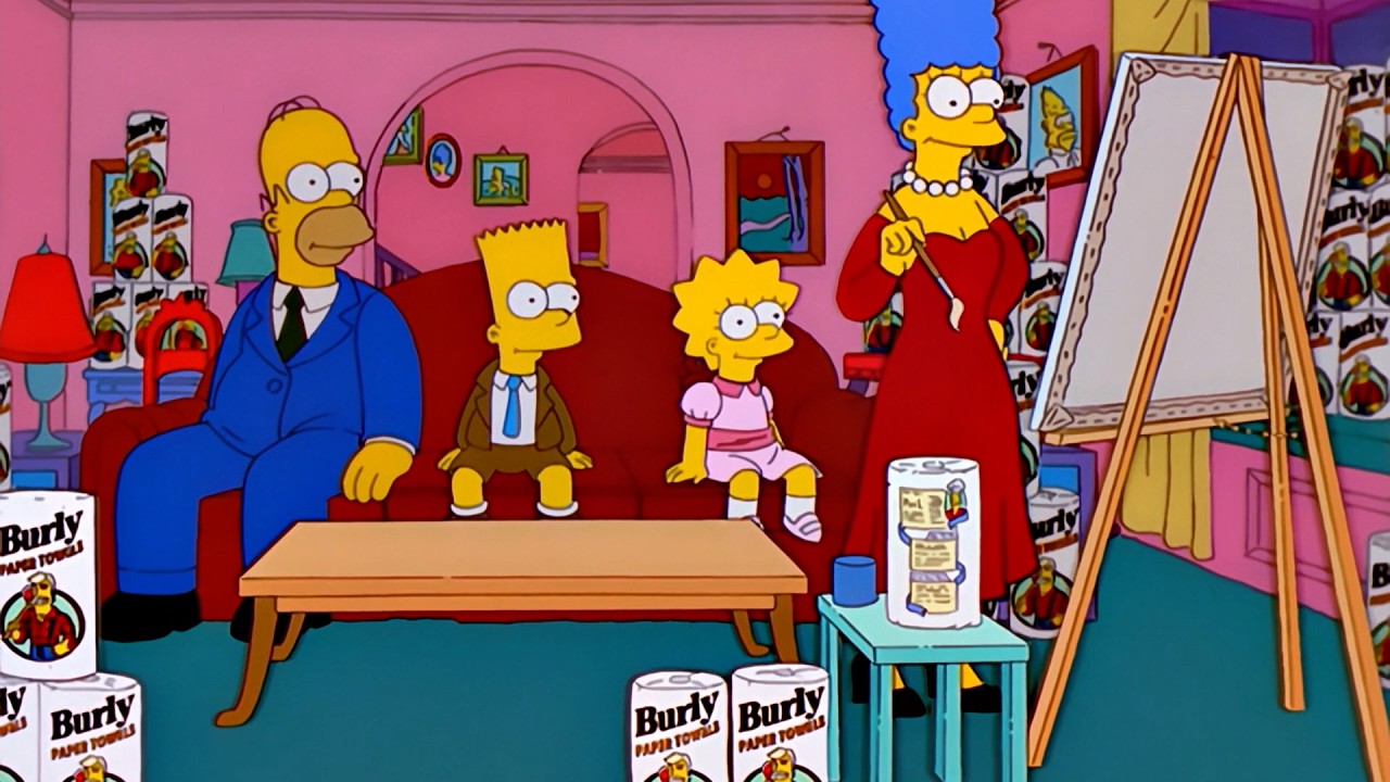 Chad Sexington (Burly) va a cenar con los Simpson (Castellano - Español ...