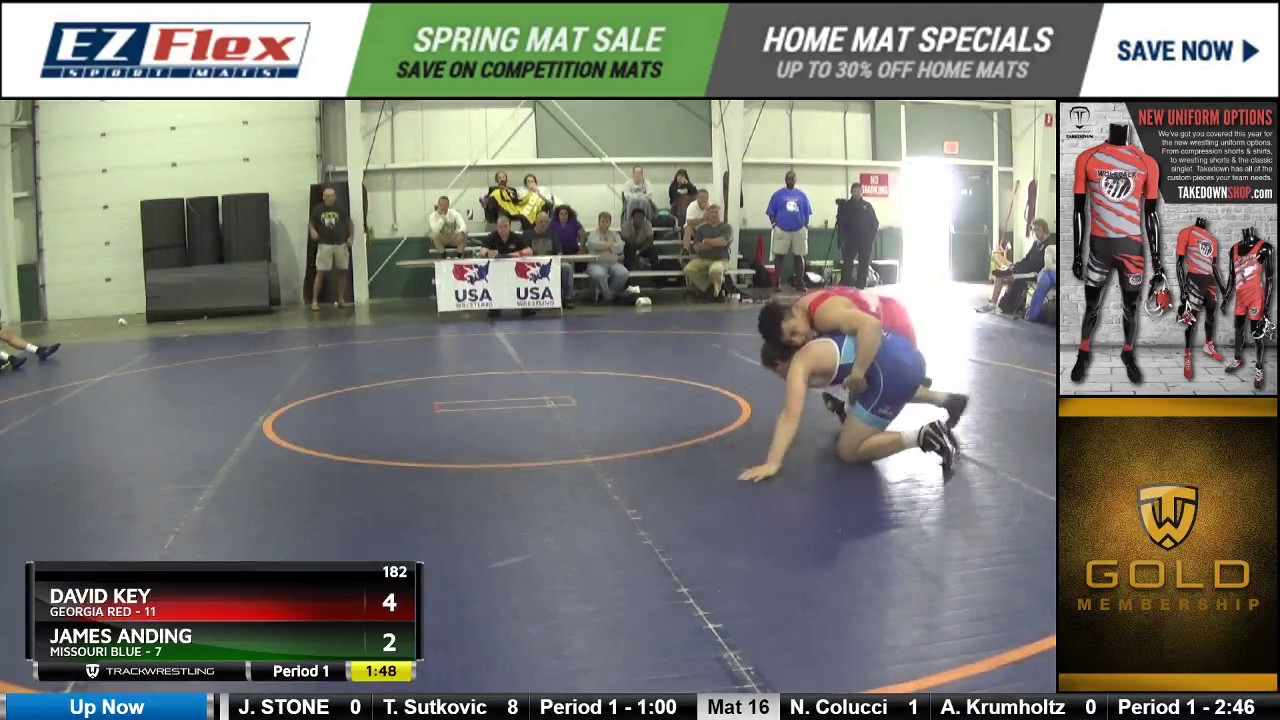 182 David Key Georgia Red vs James Anding Missouri Blue 8388552104 ...