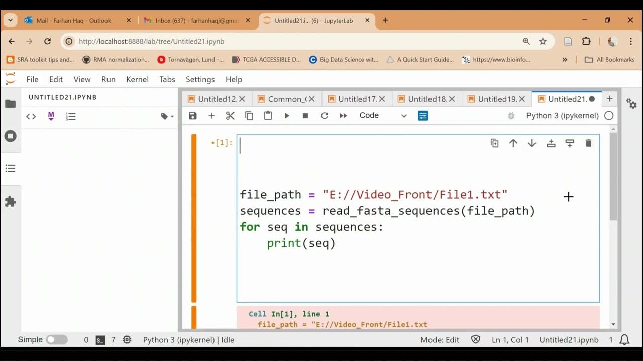 Read file in python using function - Code in description - YouTube