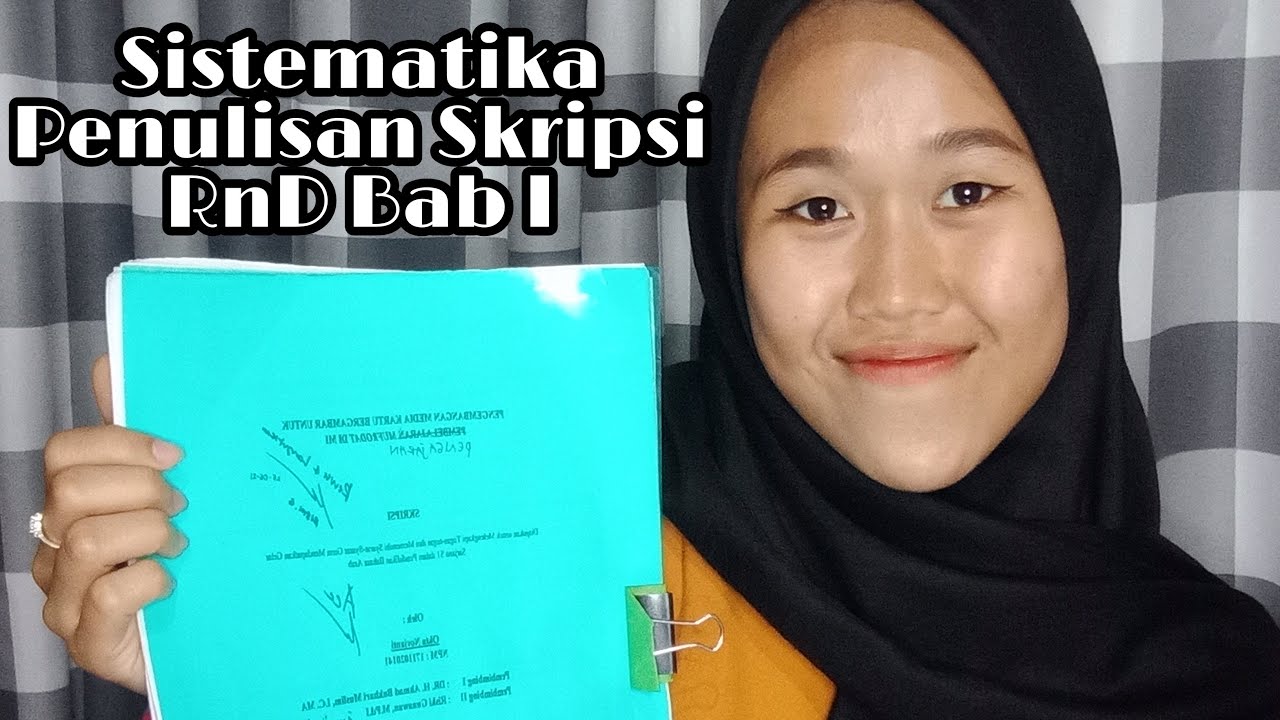 Sistematika Penulisan Skripsi RnD Bab I (Sesuai panduan kampus) - YouTube