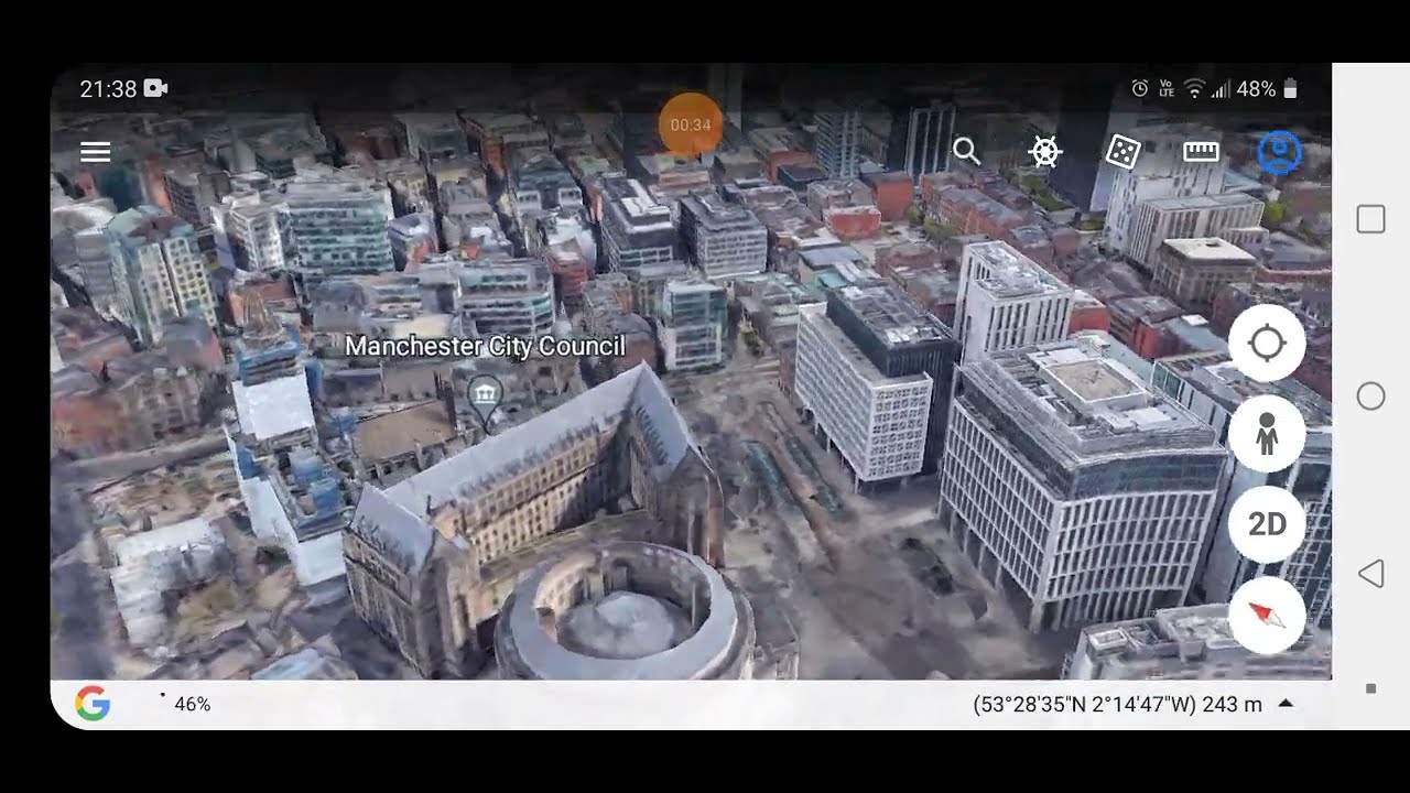 City of Manchester / England city / Google Earth 3D maps - YouTube