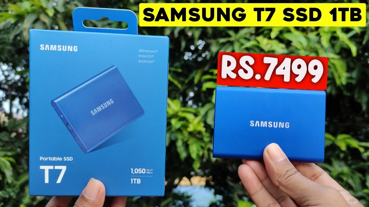 Samsung T7 Portable SSD 1TB Unboxing and Detailed Video - YouTube