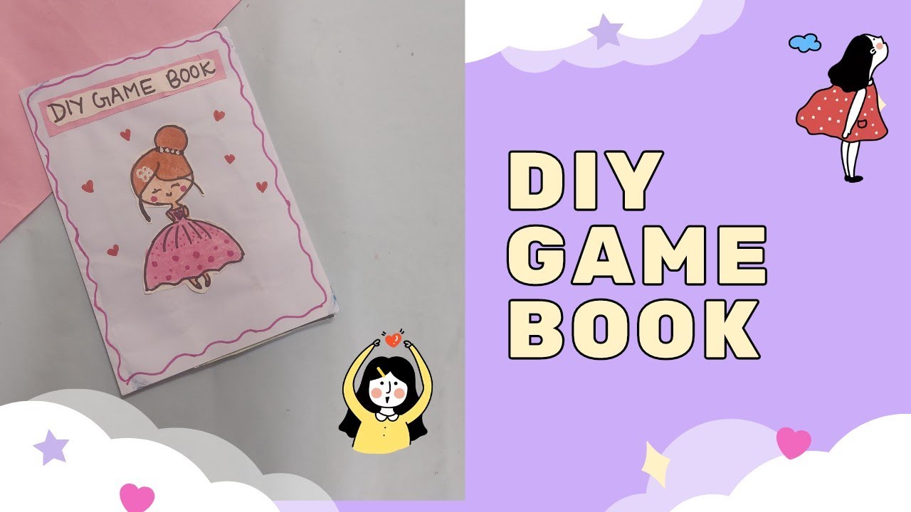 How to make DIY Game Book/Diy paper games/Cute book ideas - YouTube