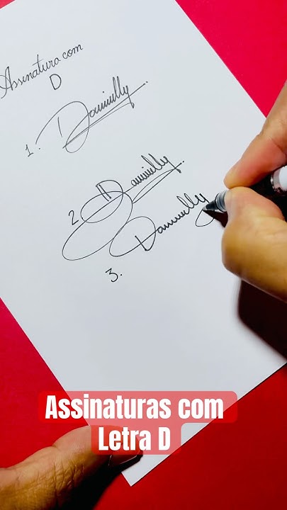 COMO POSSO CRIAR UMA ASSINATURA BONITA E IMPACTANTE? - YouTube