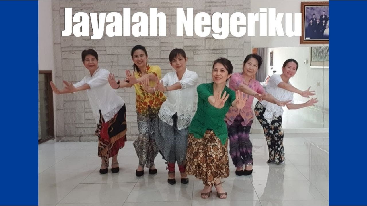 Jayalah Negeriku Line Dance (demo & count) - YouTube