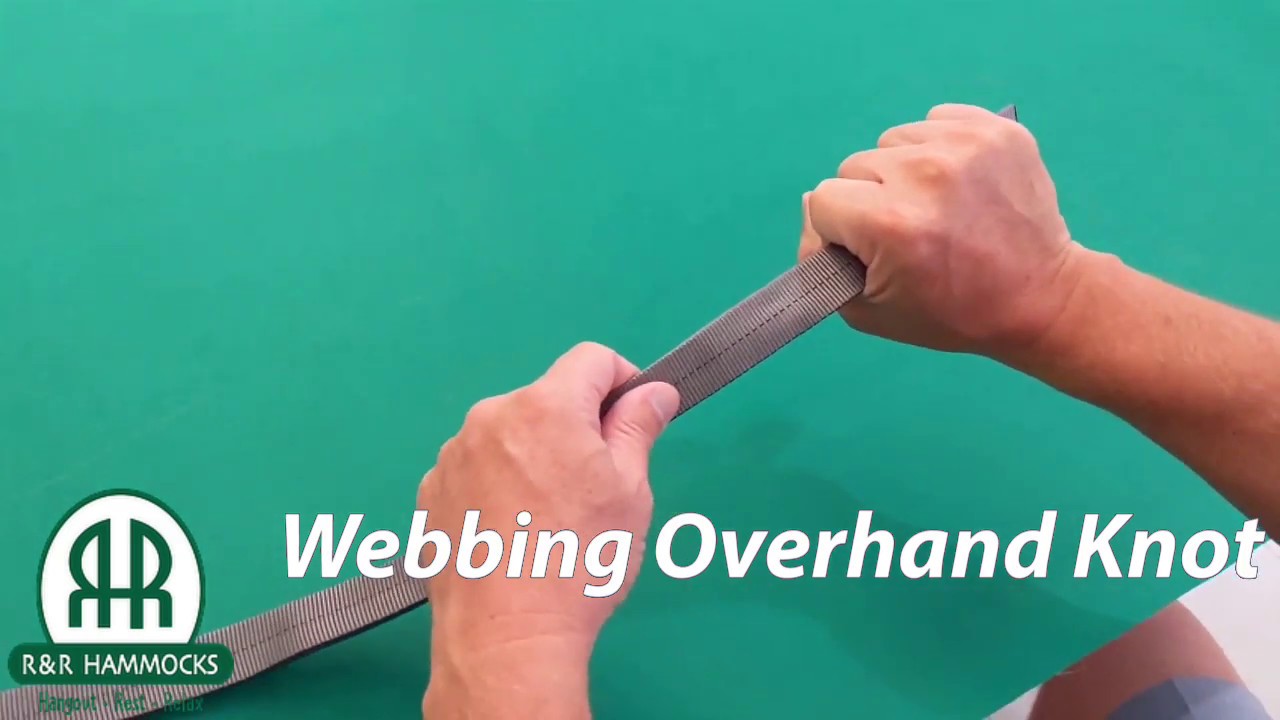 Webbing Overhand Knot - YouTube