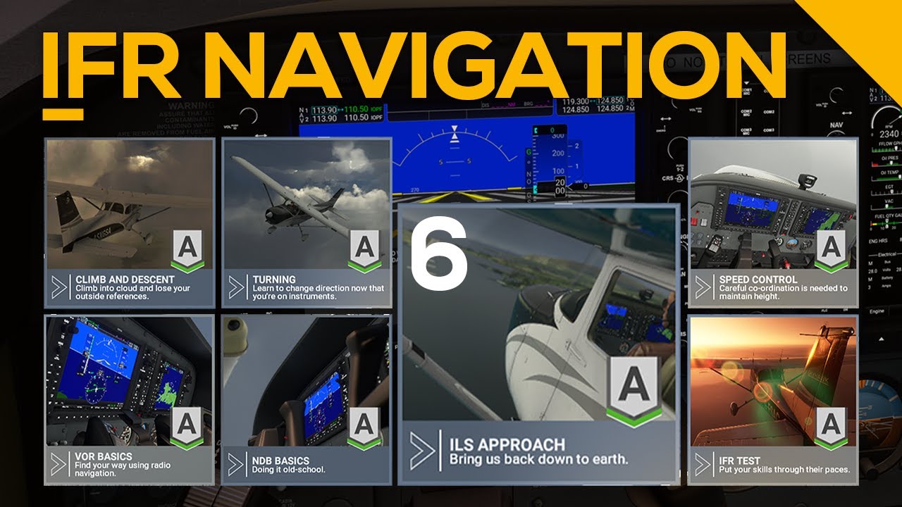 36. MSFS 2020 - Flight Training - IFR Navigation 06 - VR - YouTube