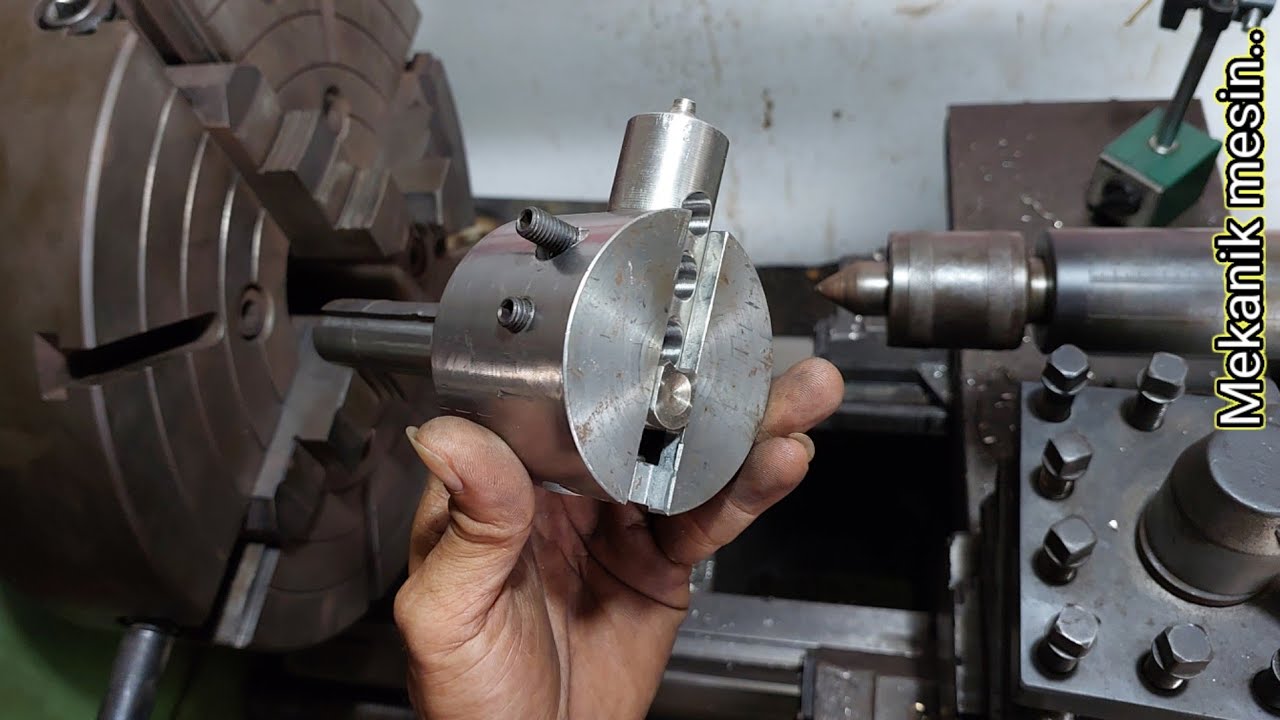 Cara cepat!! Teknik bubut dua sisi untuk membuat boring head mesin ...