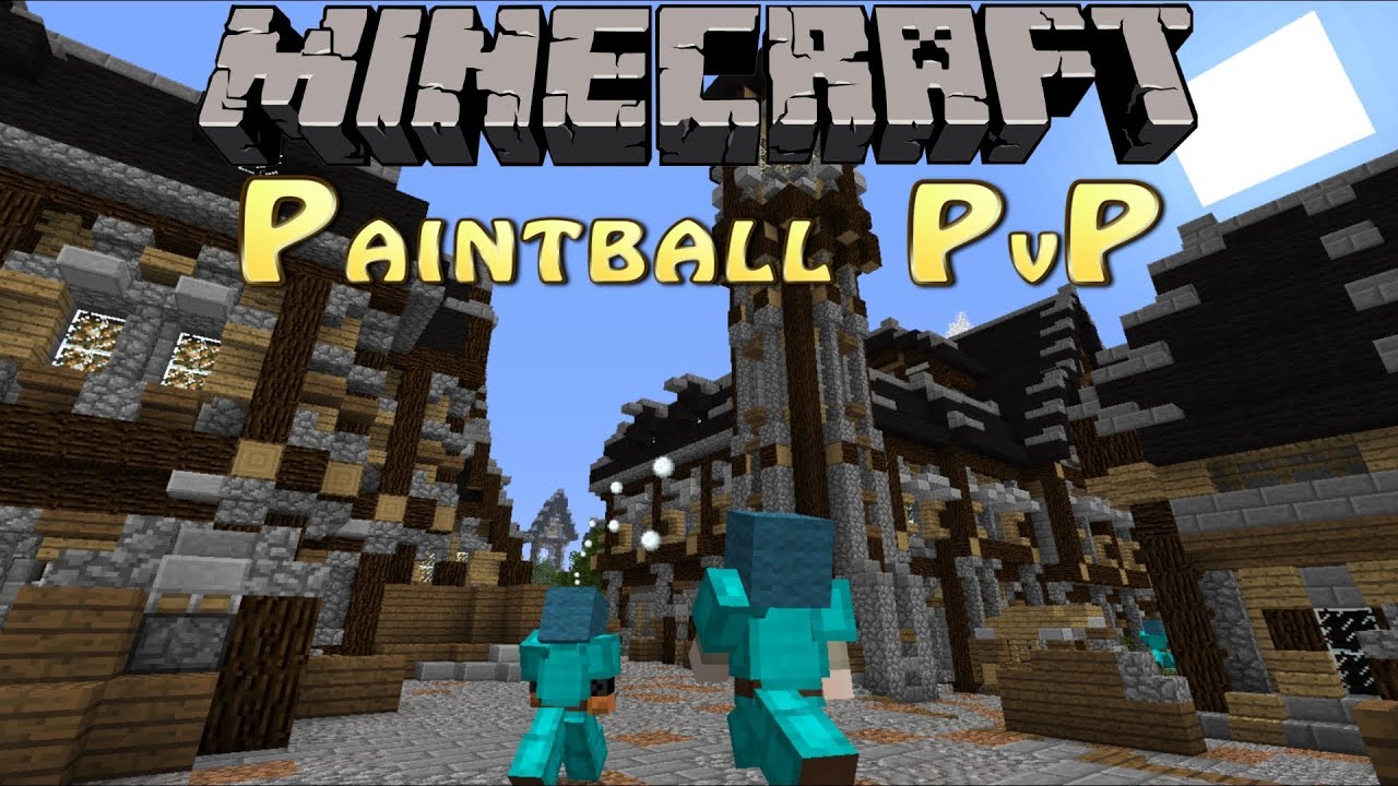 Minecraft Paintball PvP Mini Game Hypixel Sever - YouTube