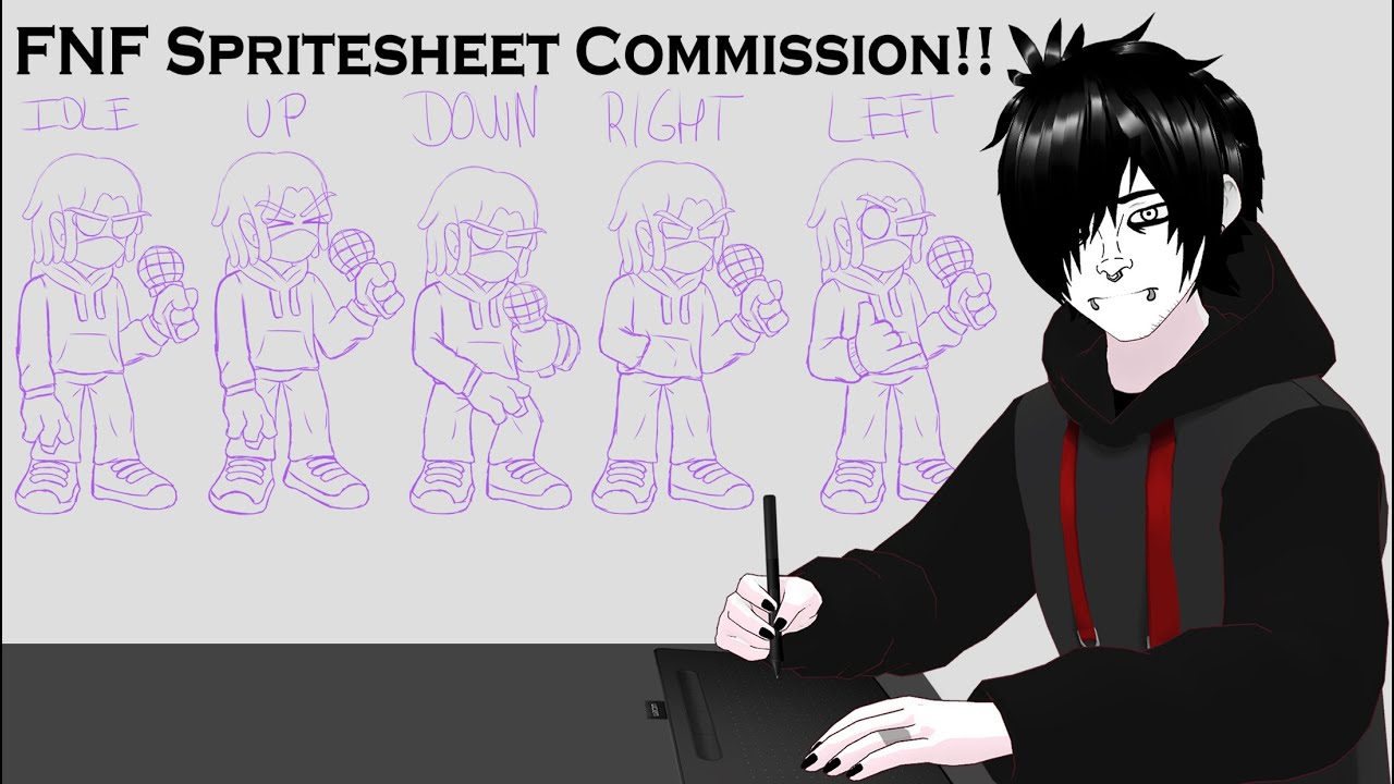 FNF Spritesheet Commission | XxYungJayROn - YouTube
