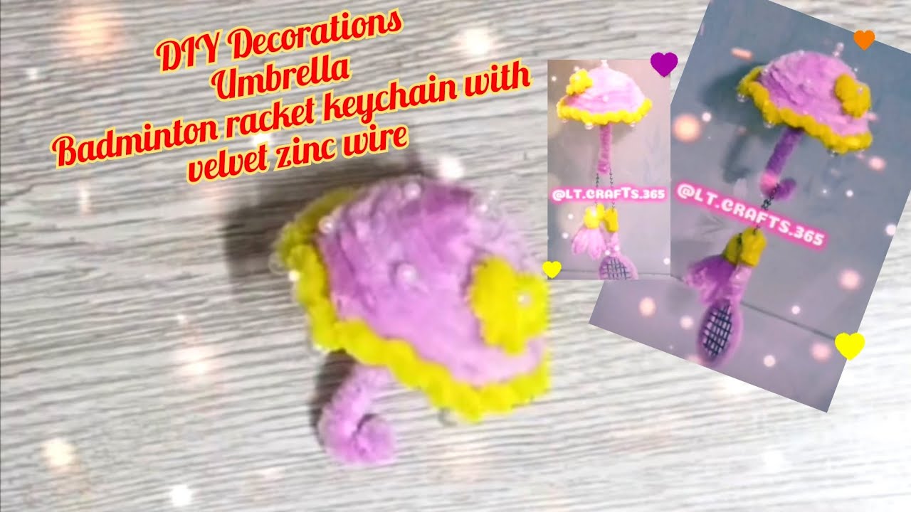DIY Decorations - Tutorial for making an umbrella, badminton racket ...