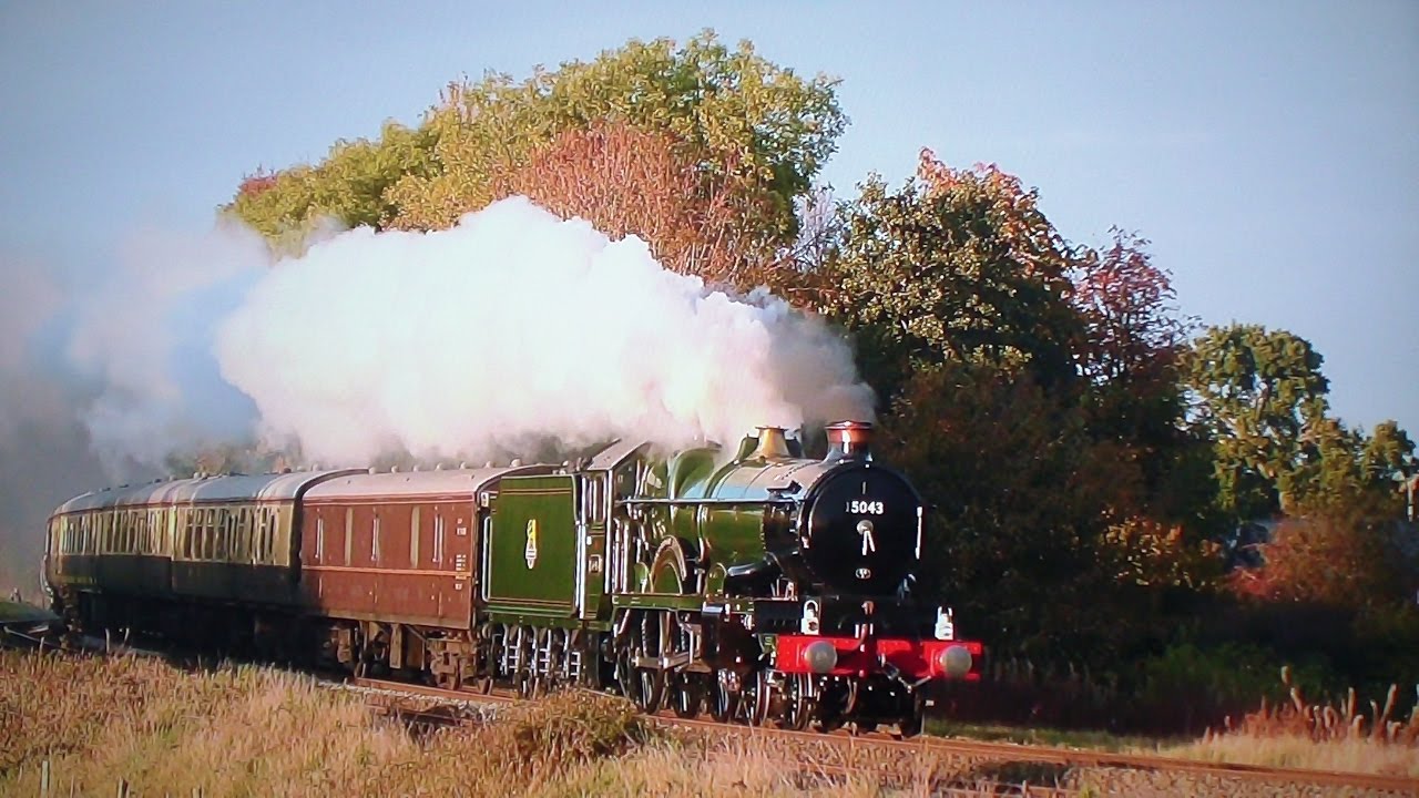 GWR 5043 - An Autumn Castle Over The Welsh Borders - 2016 - YouTube