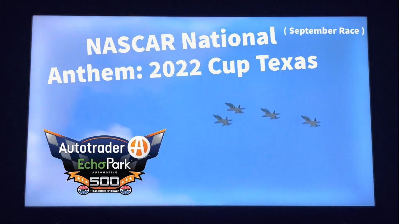 National Anthem For NASCAR Cup Series: 2022 Autotrader EchoPark ...