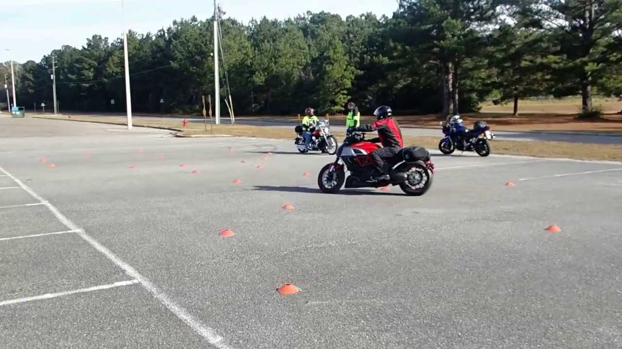 Dave doing the Sandollar Motorcycle Club Double Circle SKILLS Exercise ...