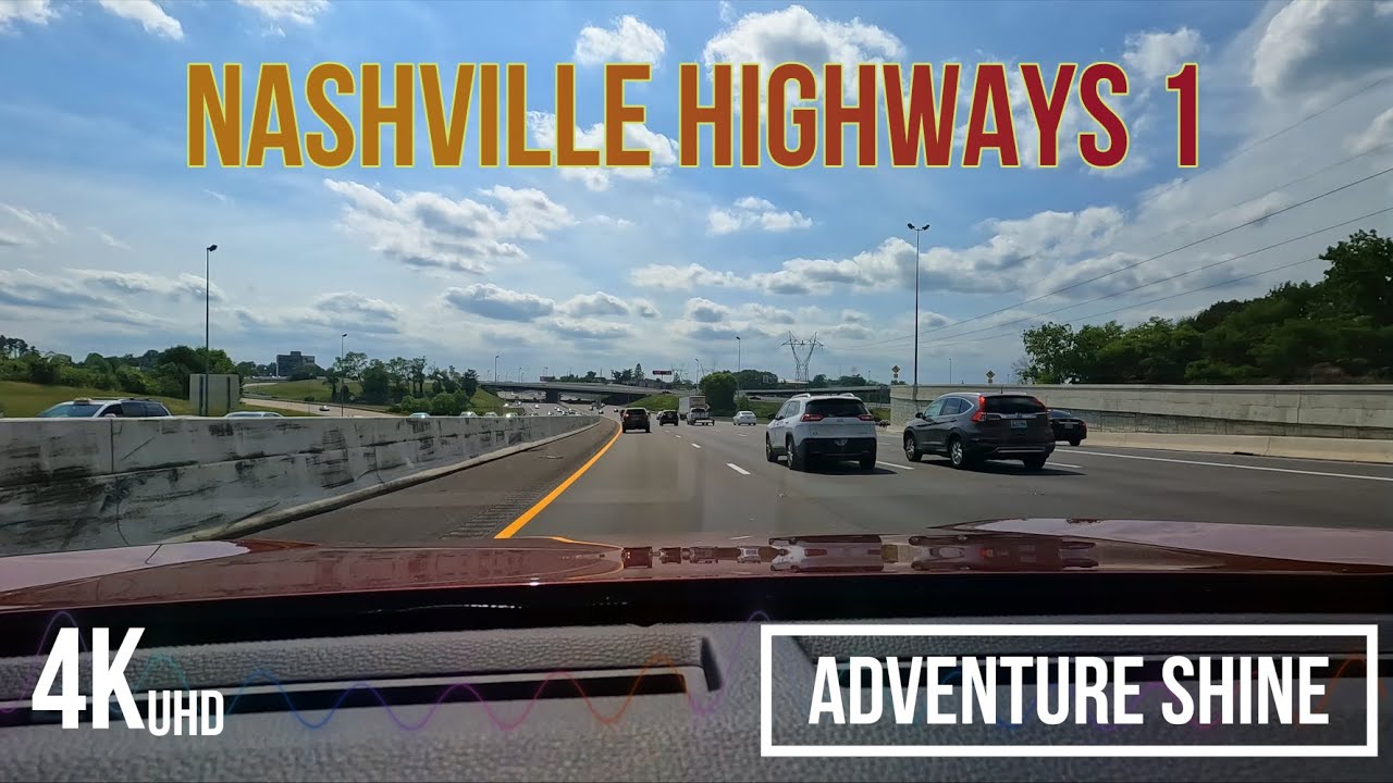 Nashville Highways 1 - 4K - I-40 to I-440 - Driving to Relaxing Music ...