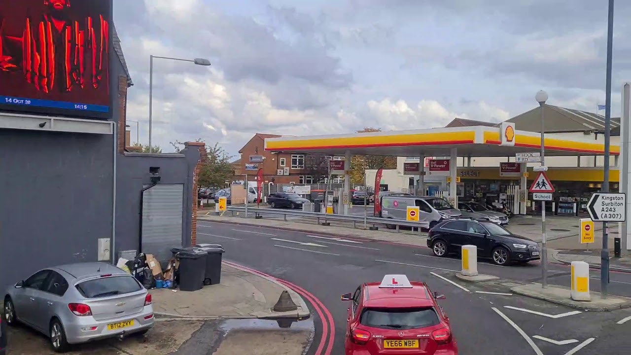 FULL ROUTE VISUAL | London Bus Route 71 - Chessington to Kingston ...