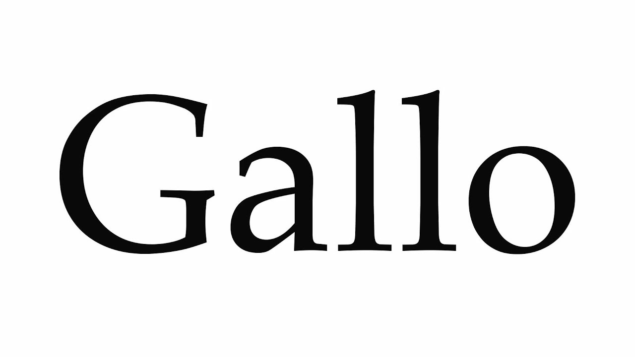 How to Pronounce Gallo - YouTube