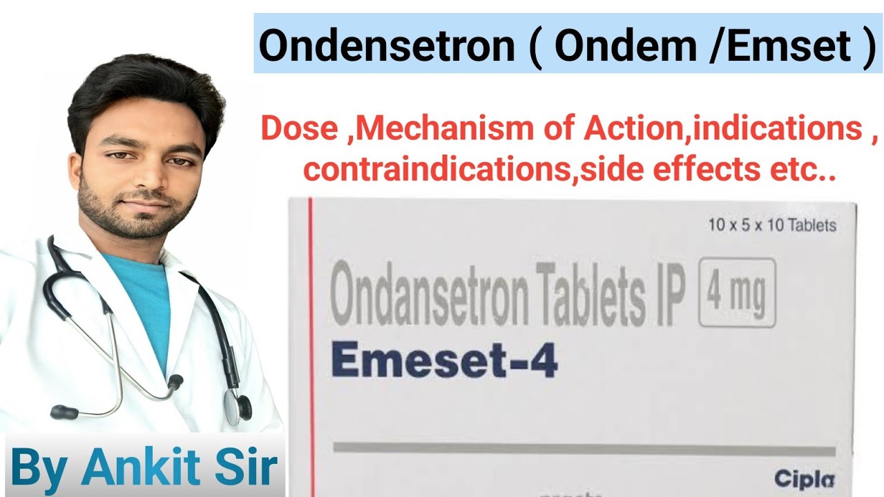 Ondansetron / Emset tablet and inj explain in Hindi || Dose || Action ...