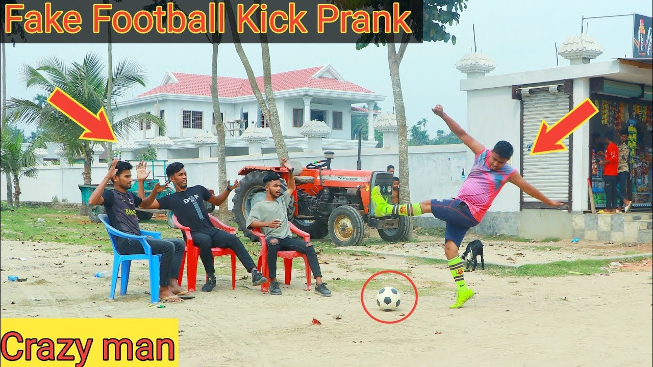 Fake Football Kick Prank !! Football Scary Prank - Gone Wrong Reaction ...