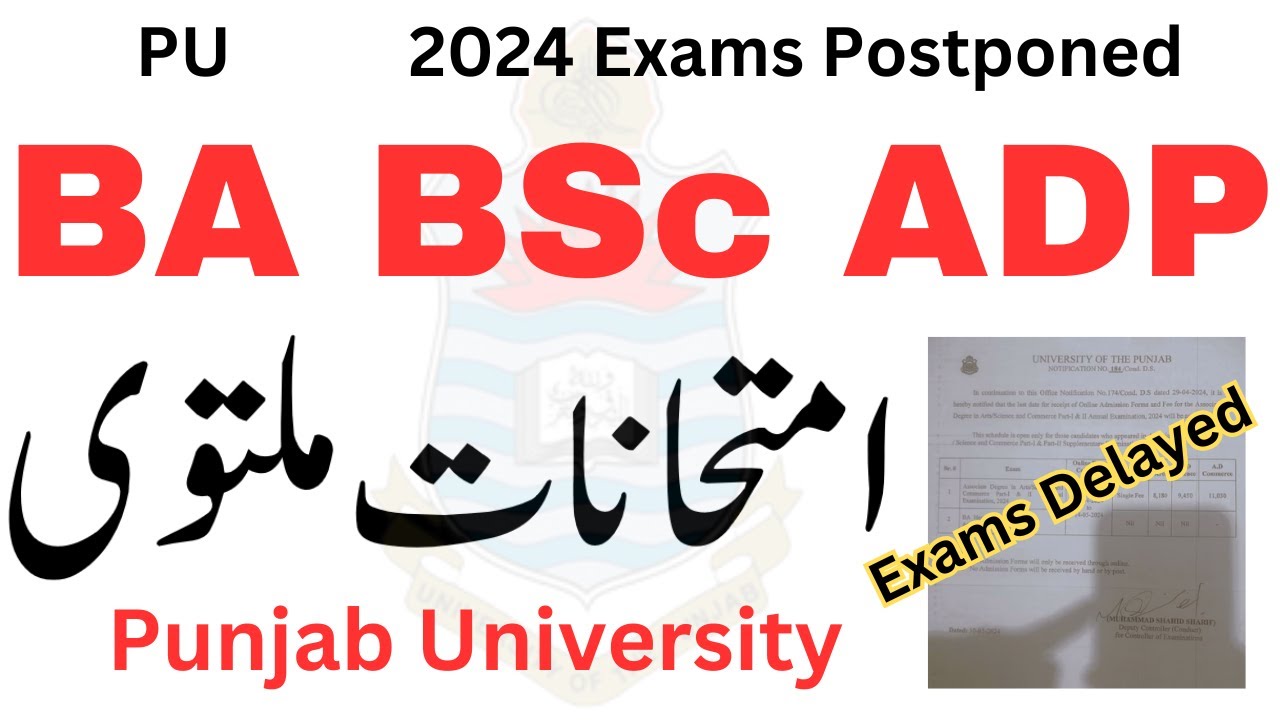 Ba Bsc Adp Annual 2024 Exams Pu Adp Supply 2023 Admissions Pu Ada