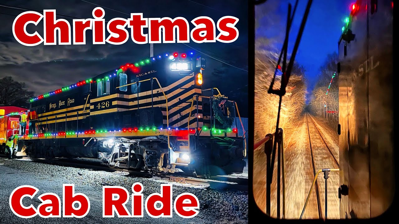 Christmas Cab Ride Part 1: NKP GP7 on the Nickel Plate Express Reindeer ...