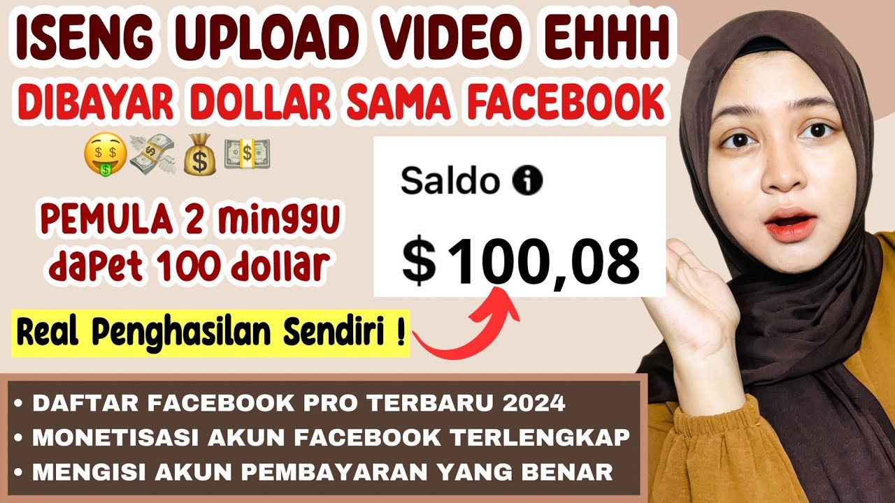 NYESEL BARU TAU ‼️ CARA MENDAPATKAN UANG DI FACEBOOK 2024 ! CARA DAFTAR ...