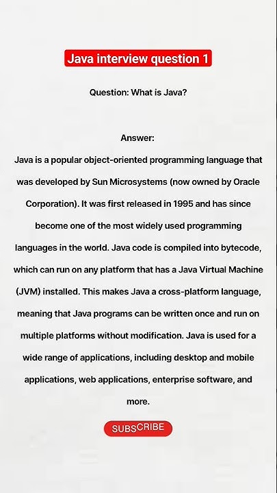 Java Interview Questions Javaprogramming Youtubeshorts Shorts Youtube