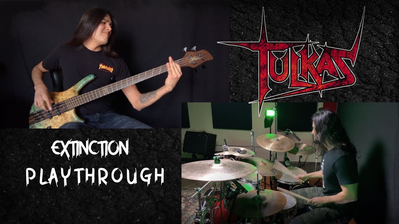 TULKAS - "Extinction" [Drums & Bass playthrough] - YouTube
