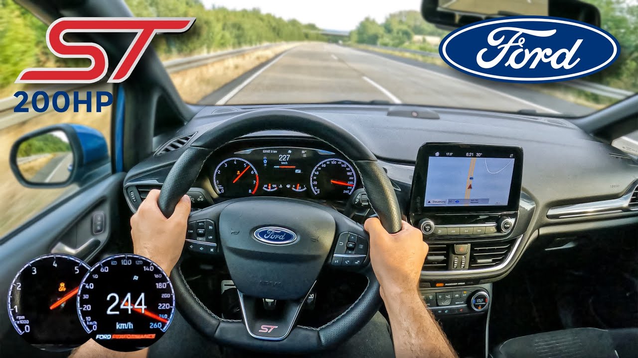 Ford Fiesta ST 1.5 EcoBoost 200HP TOP SPEED POV Test Drive, 100-200 ...