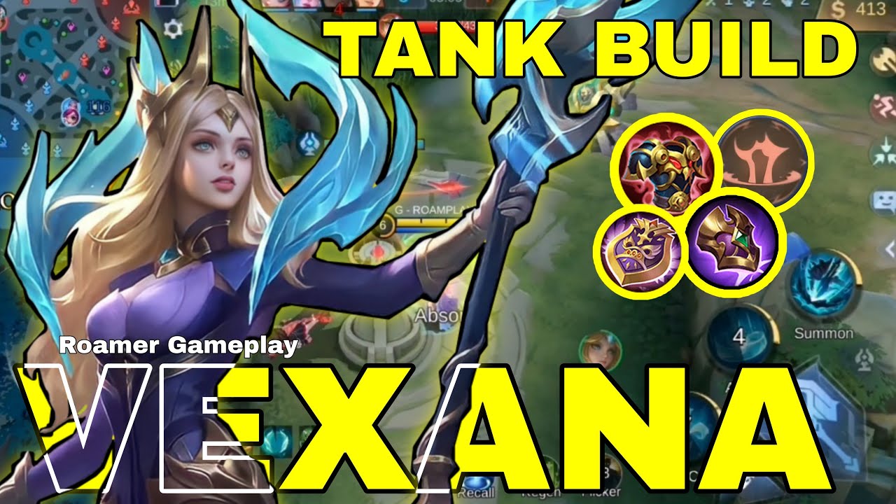 Vexana Best Build and Emblem 2024 |15 Assist - Roamer Vexana Gameplay ...