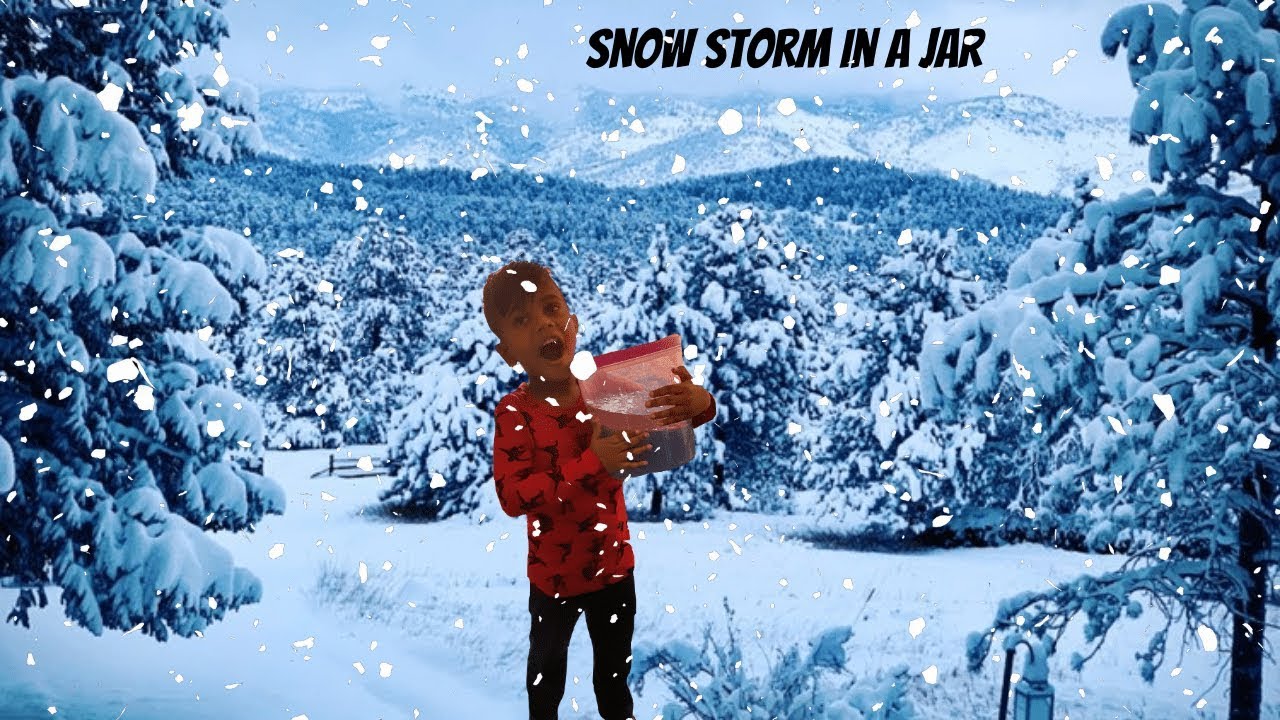 Snow Storm In A Jar | DIY Science Experiment To Do At Home For Kids ...